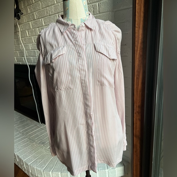 Simply Vera Vera Wang | Tops | Simply Vera Pink With White Stripes ...